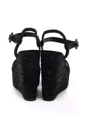 LE SILLA Crystal-embellished Lace Sandals