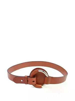 Polo Ralph Lauren 2000s Leather Buckle Belt - Brown