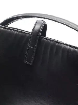 Saint Laurent 2010s Logo-plaque Leather Handbag - Black