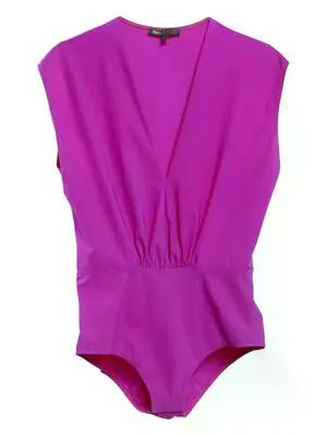 Maje V-neck Bodysuit - Pink