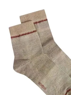 Momoni Rojo Melange Socks