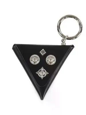 TOGA TOO Embellished Triangle Keyring - Black