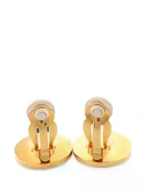 Hermès 2010s Corozo Clip-on Earrings