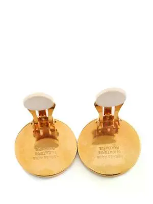 Hermès Corozo Nut Clip-on Earrings