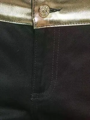 Gucci Gold Print Denim Trousers