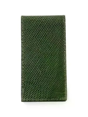 Hermès 2000s Lizard-effect Leather Note Case
