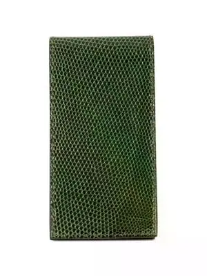 Hermès 2000s Lizard-effect Leather Note Case