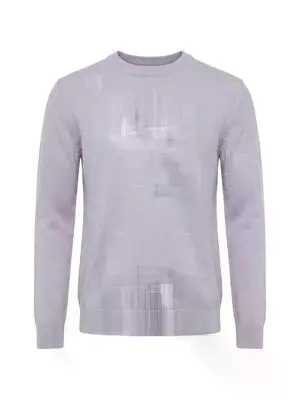 Kiton Crew-neck Long-sleeve Sweater - Purple