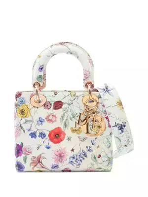 Dior Lady Abcdior Florilegio Tote Bag - White