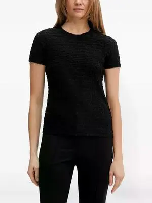 Dkny Textured Short-sleeve T-shirt - Black
