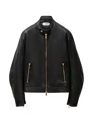 Versace Nappa Leather Biker Jacket