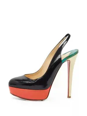 CHRISTIAN LOUBOUTIN Bianca Platform Slingback Sandals - Black