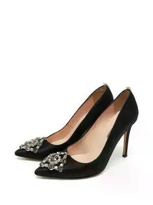 Sjp By Sarah Jessica Parker Crystal-embellished Pointed-toe Pumps