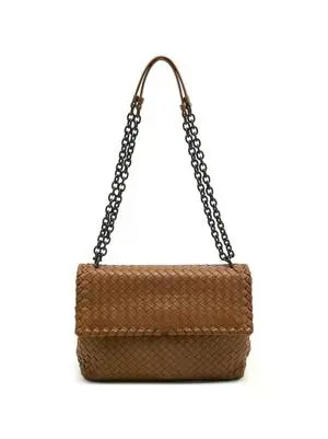 Bottega Veneta Medium Olimpia Intrecciato Shoulder Bag - Brown