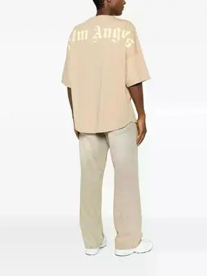 Palm Angels Logo-print Drop-shoulder T-shirt