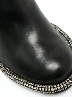 ALEXANDER WANG Kira Crystal-embellished Ankle Boots