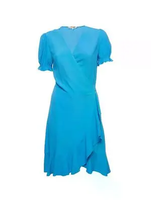 Diane Von Furstenberg Ruffled Wrap Mini Dress