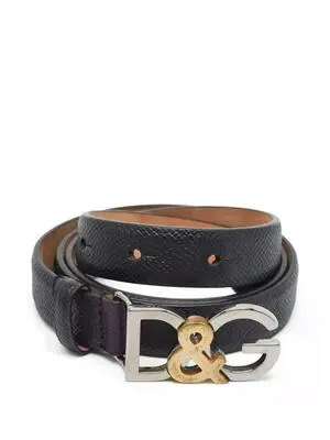 Dolce & Gabbana Logo Belt - Black