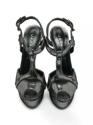 Casadei Textured Platform Sandals