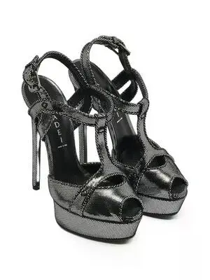 Casadei Textured Platform Sandals