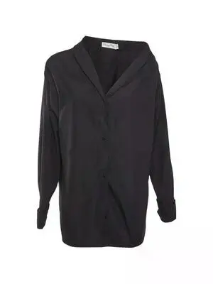 Dior Asymmetric Embroidered Logo Shirt