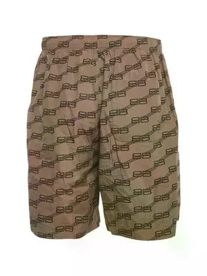 Balenciaga Monogram Poplin Shorts