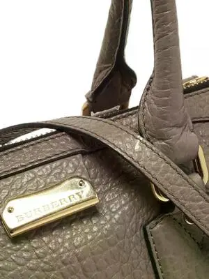 Burberry Gladstone Grained-leather Tote Bag