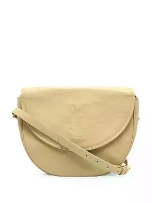 Saint Laurent 2000s Logo-stitching Shoulder Bag - Neutrals