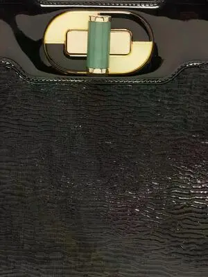 BVLGARI Isabella Rossellini Patent Leather Tote Bag