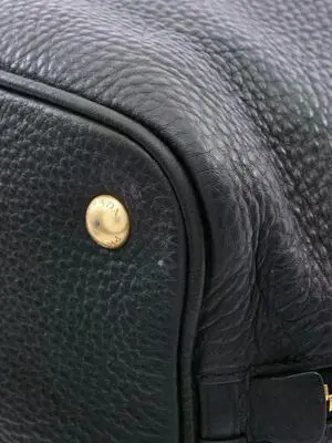 Prada 2010s Logo-detail Leather Two-way Handbag