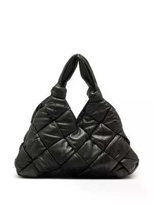 Bottega Veneta Padded Lock Shoulder Bag - Black