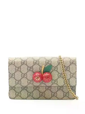 Gucci 2010s Cherry Gg Supreme Shoulder Bag