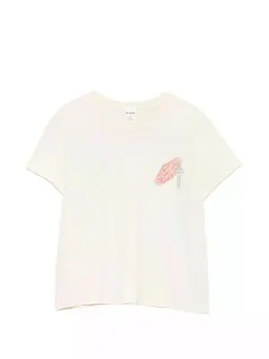 RE/DONE Graphic Print Short Sleeve T-shirt - Neutrals