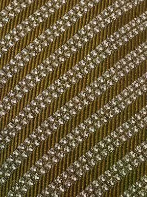 Giorgio Armani Striped Silk Tie - Green