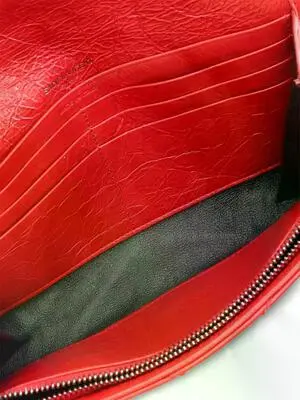 Saint Laurent 2000s Niki Chevron-quilted Wallet - Red