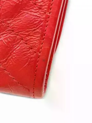 Saint Laurent 2000s Niki Chevron-quilted Wallet - Red