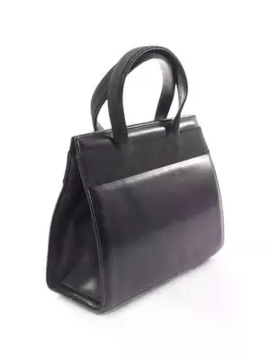 FERRAGAMO 2000s Vara-ribbon Leather Tote Bag - Black