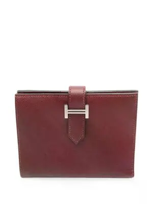 Hermès Bearn Bi-fold Wallet - Red