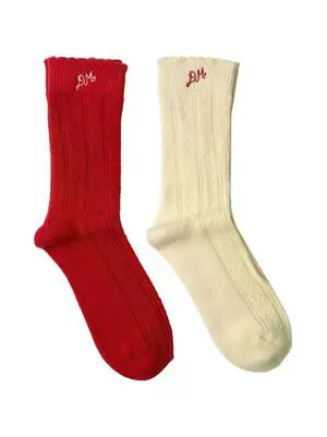 DAMSON MADDER Llogo-embroidered Socks Pack - Neutrals