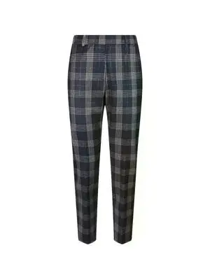 Peserico Check-pattern Tapered Trousers