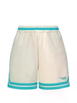 Mcm Ponte Shorts With Logo Detail