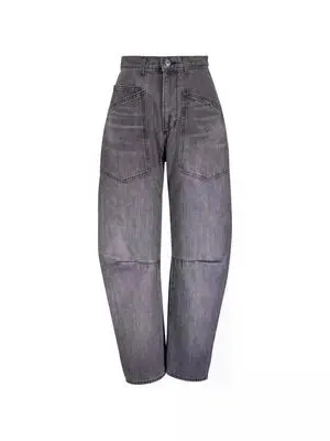 NILI LOTAN Shon Bow-leg Jeans - Grey