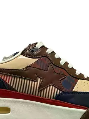 A BATHING APE Road Sta Panelled Sneakers - Brown