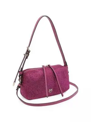 Pinko Mini Full Strass Boston Shoulder Bag