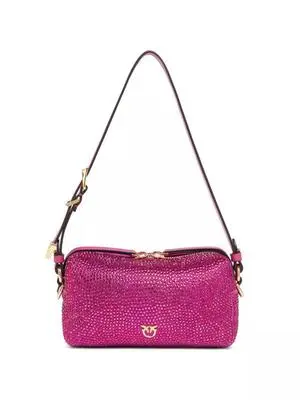 Pinko Mini Full Strass Boston Shoulder Bag