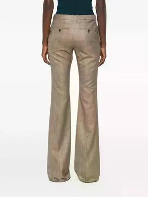 Saint Laurent Check-pattern Flared Trousers