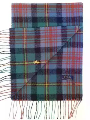 Polo Ralph Lauren Tartan Fringe Wool Scarf