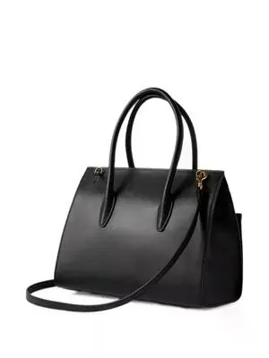 Furla Greta Leather Tote Bag - Black