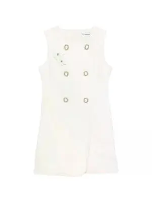 SELF-PORTRAIT Embellished Double-breasted Mini Dress