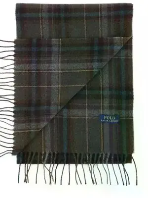 Polo Ralph Lauren Tartan Fringe Wool Scarf